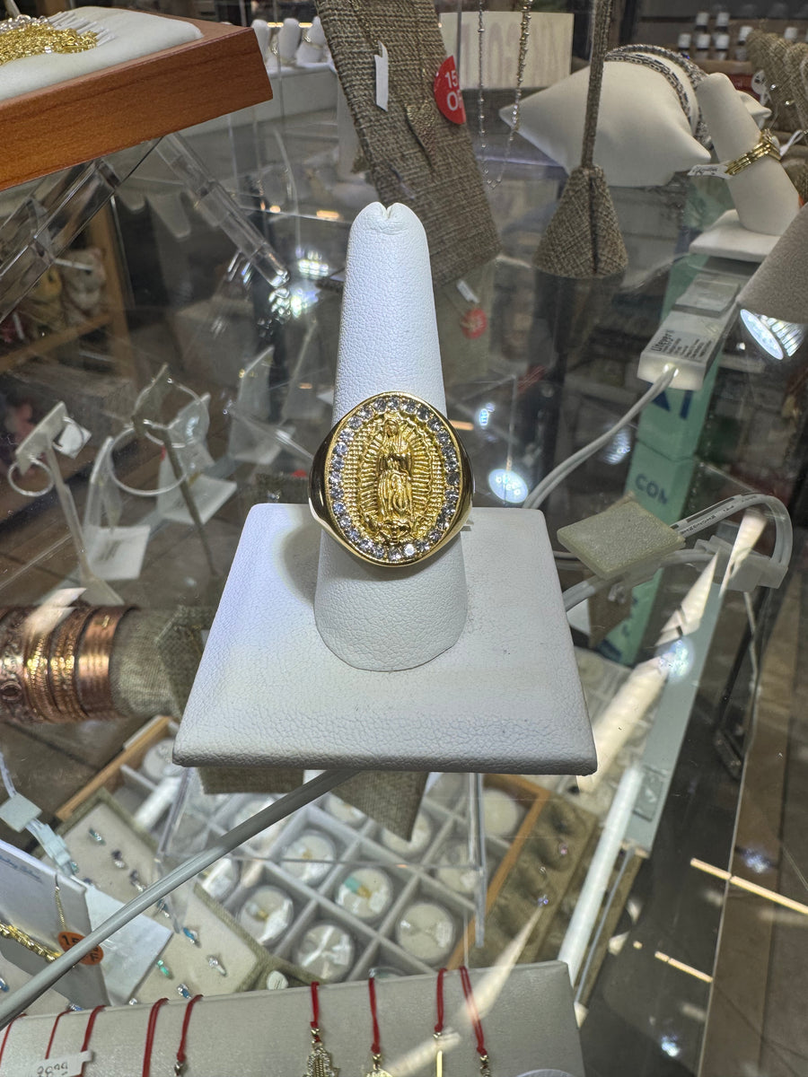 Oval Crystal Virgin Mary Ring – Southwest Expressions